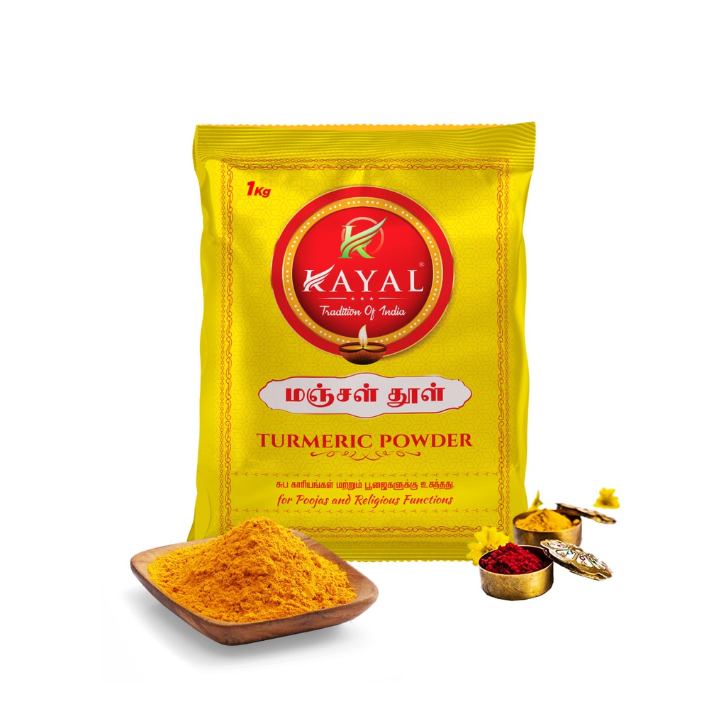 KAYAL POOJA TURMERIC POWDER / POOJA MANJAL POWDER / KUNYIT SEBUK 1KG ...