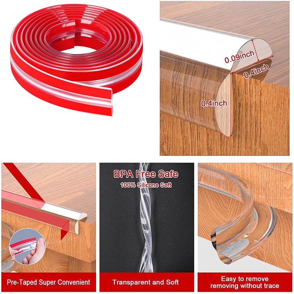 FENGLIN💐 Household Table Edge Guard Soft Furniture Corner Protector ...
