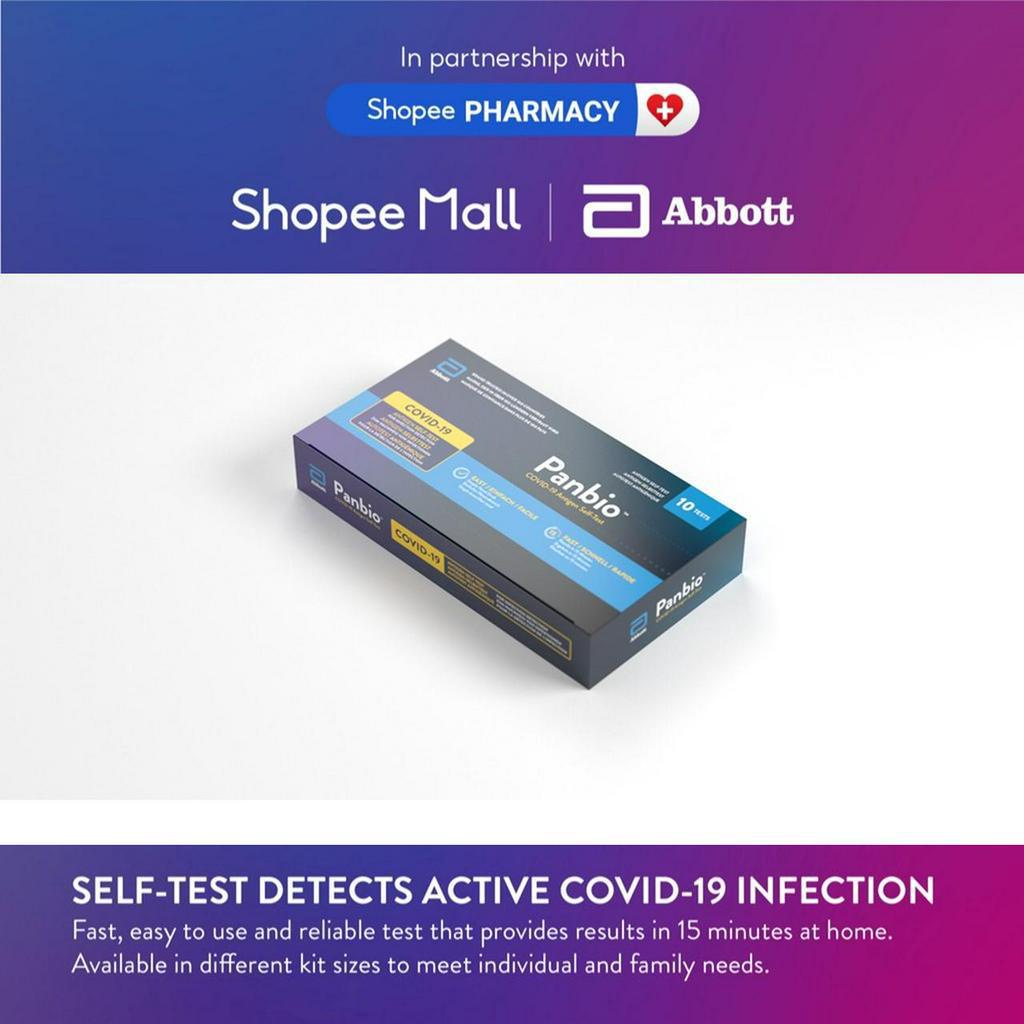 Abbott Panbio™ COVID-19 Ag Self Test 10 Tests (COVID ART Test Kit ...