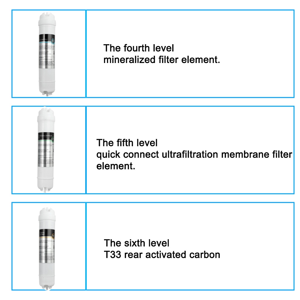 6 Stage 3+3 Mode Ultrafiltration Drinking Water Filter System Home ...