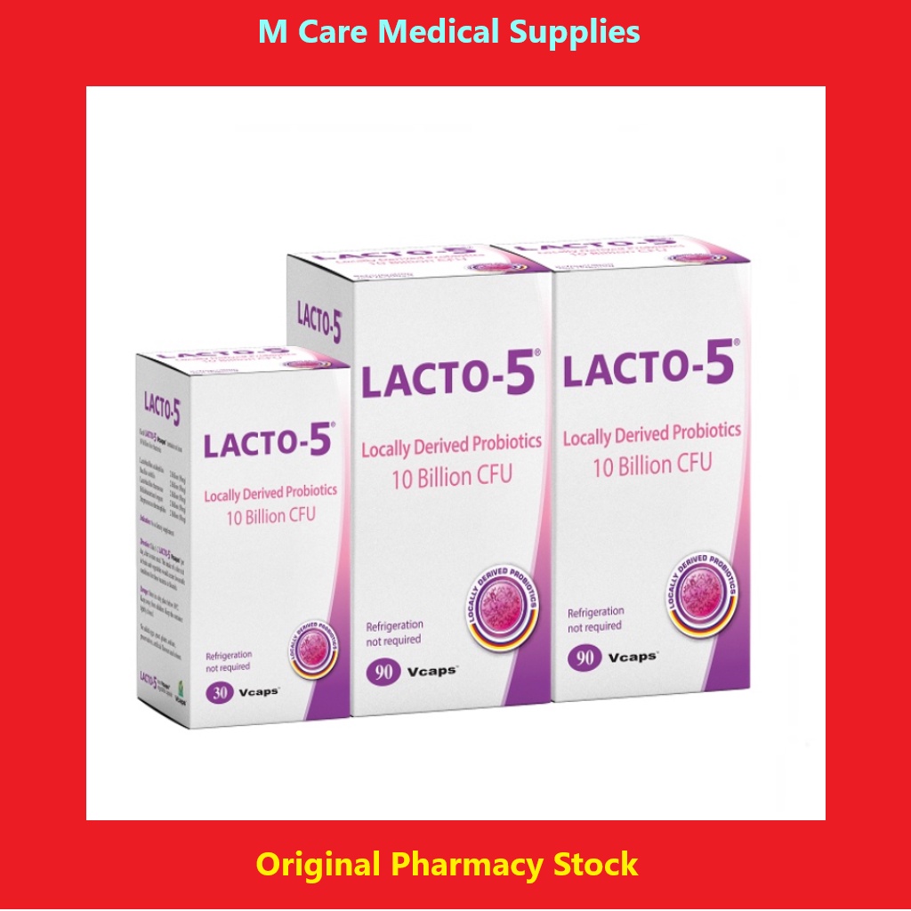 LACTO-5 90’s+90’s+30’s(PROBIOTICS) PACK | Shopee Singapore