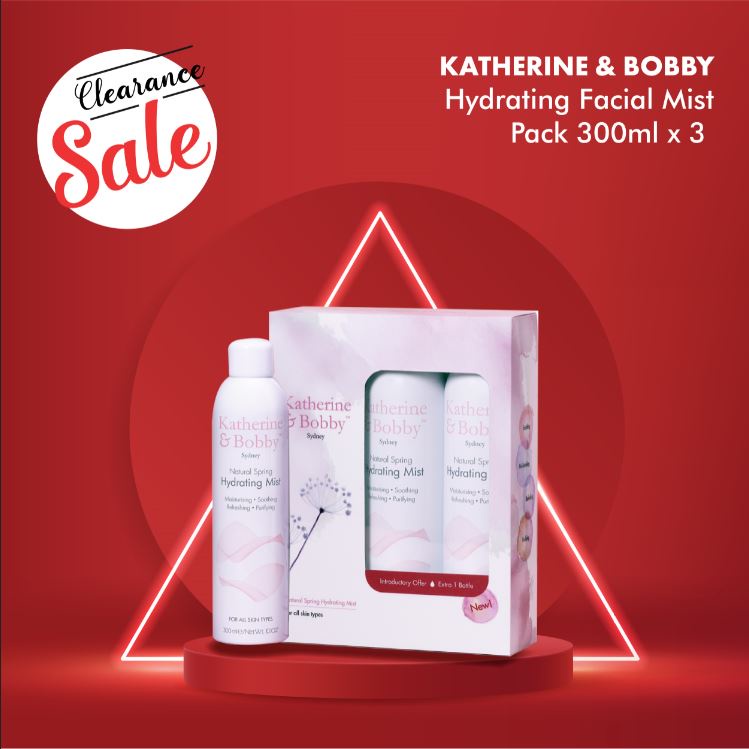 [CLEARANCE SALE] Katherine & Bobby Natural Spring Hydrating Facial Mist ...