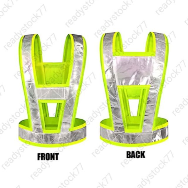 Safety vest v-shape high reflective visibility outdoors | Shopee Singapore