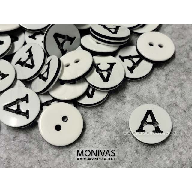 Letter A Alphabet Buttons DIY Sewing Crafting Decorations Initials ...
