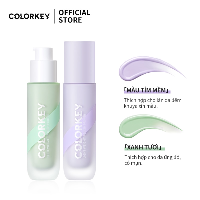 Colorkey Clear Face Repairing Isolation Makeup Primer Purple Green ...