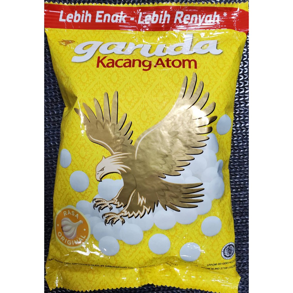 GARUDA KACANG ATOM RASA BAWANG ORIGINAL Sweet Garlic Peanut 130GR ...