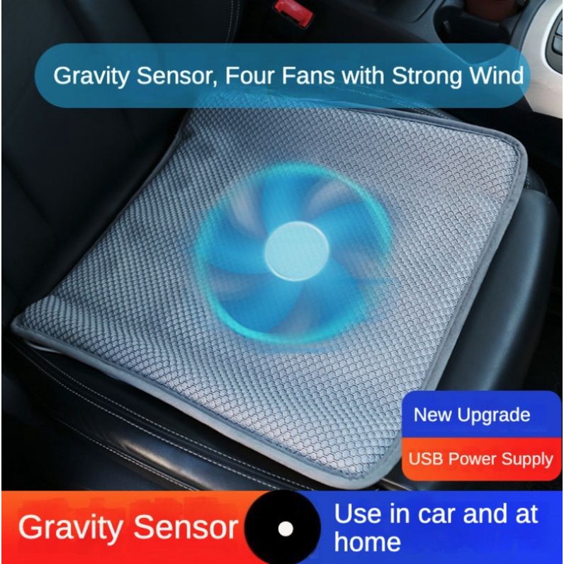 Ventilated Seat Cushion with USB Port, Breathable Air Flow Cooling Seat ...