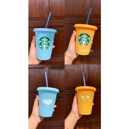 Starbucks REUSABLE CHANGING COLOR CUP JOY (sharing) | Shopee Singapore