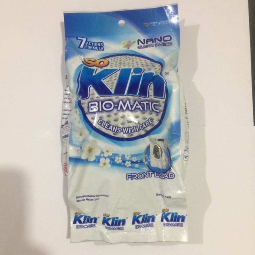 MESIN So Klin Frontload Detergent (Powder) or So Klin Detergent Washing ...