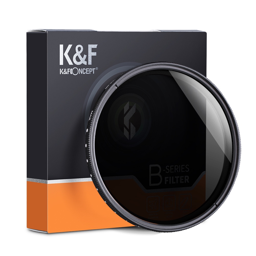 K&F Concept ND Slim Fader Variable Neutral Density Adjustable ND2 to ND400 Filter 37-82mm 37mm ...