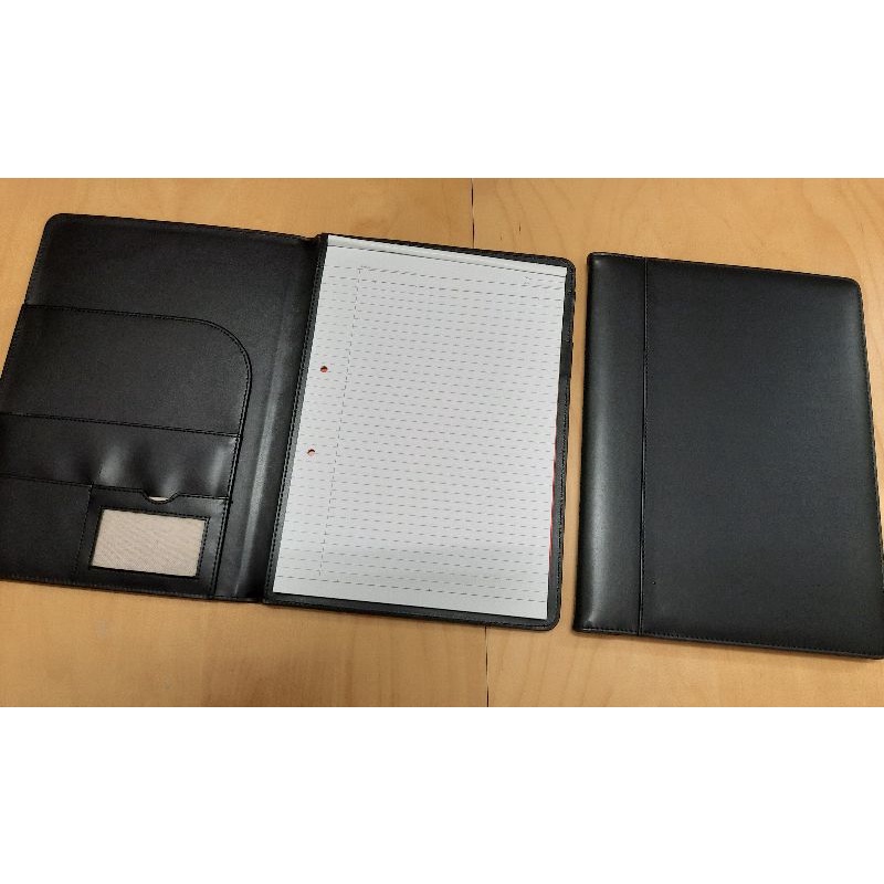 Folder with Note book Leather Black or Brown with Individual Box Top ...