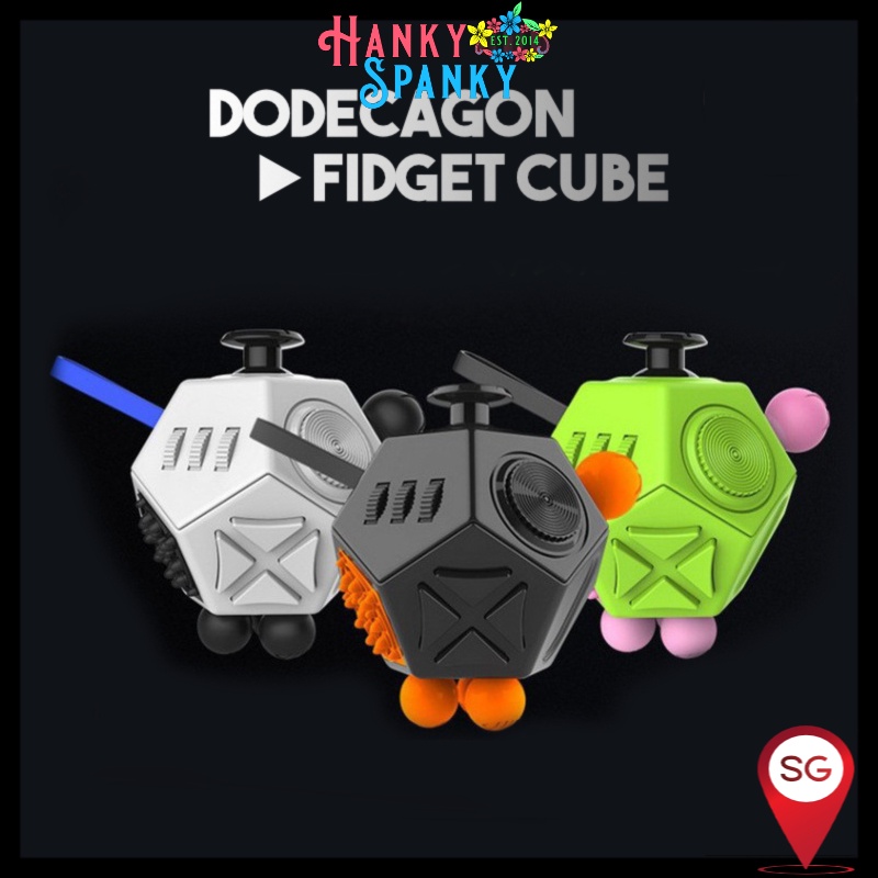 12 Sided Fidget Cube, Dodecagon Fidget Toy for Children and Adults ...