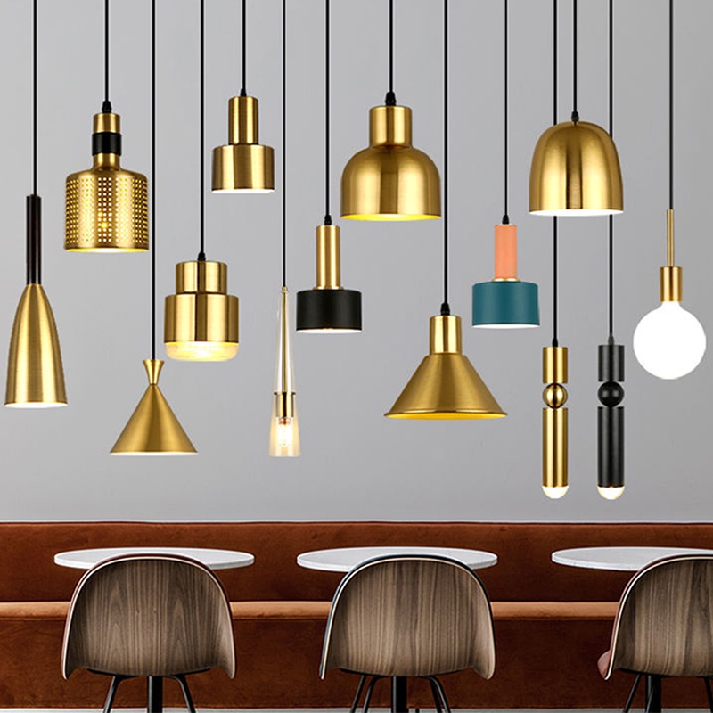 Nordic Single Head Lamp Bedside Pendant Light Hanging Light Simple ...