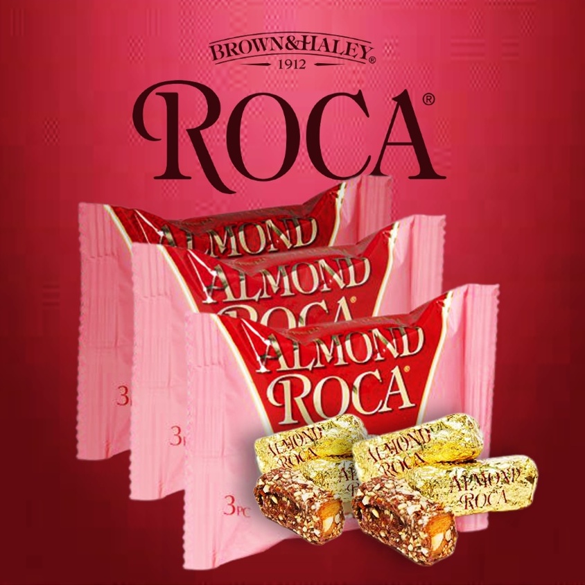 Brown & Haley Almond Roca & Dark Roca 3pcs packet 35gr Toffee coated ...