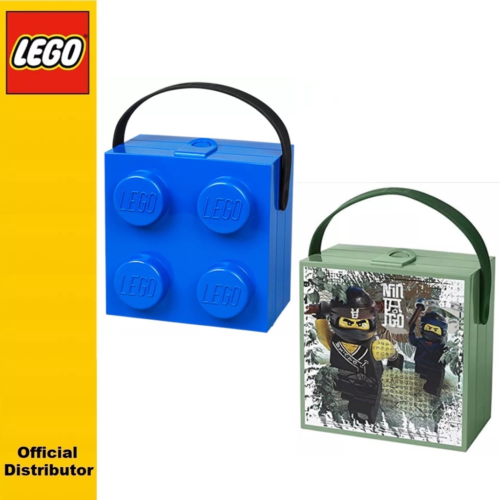 LEGO Lunch Box with Handle Set - Blue and Ninjago | Shopee Singapore