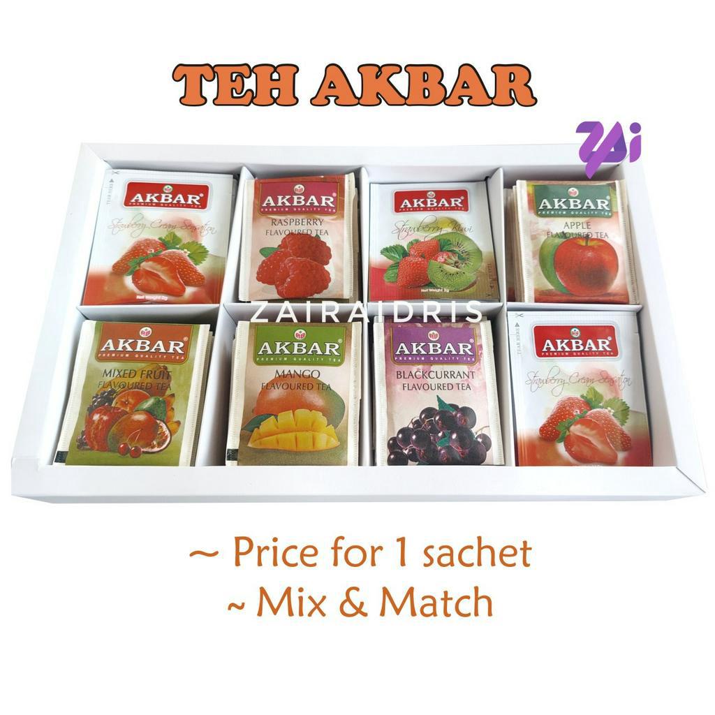Teh Akbar Fruit Flavoured Tea Berperisa Buah Loose Pack (1 sachet ...