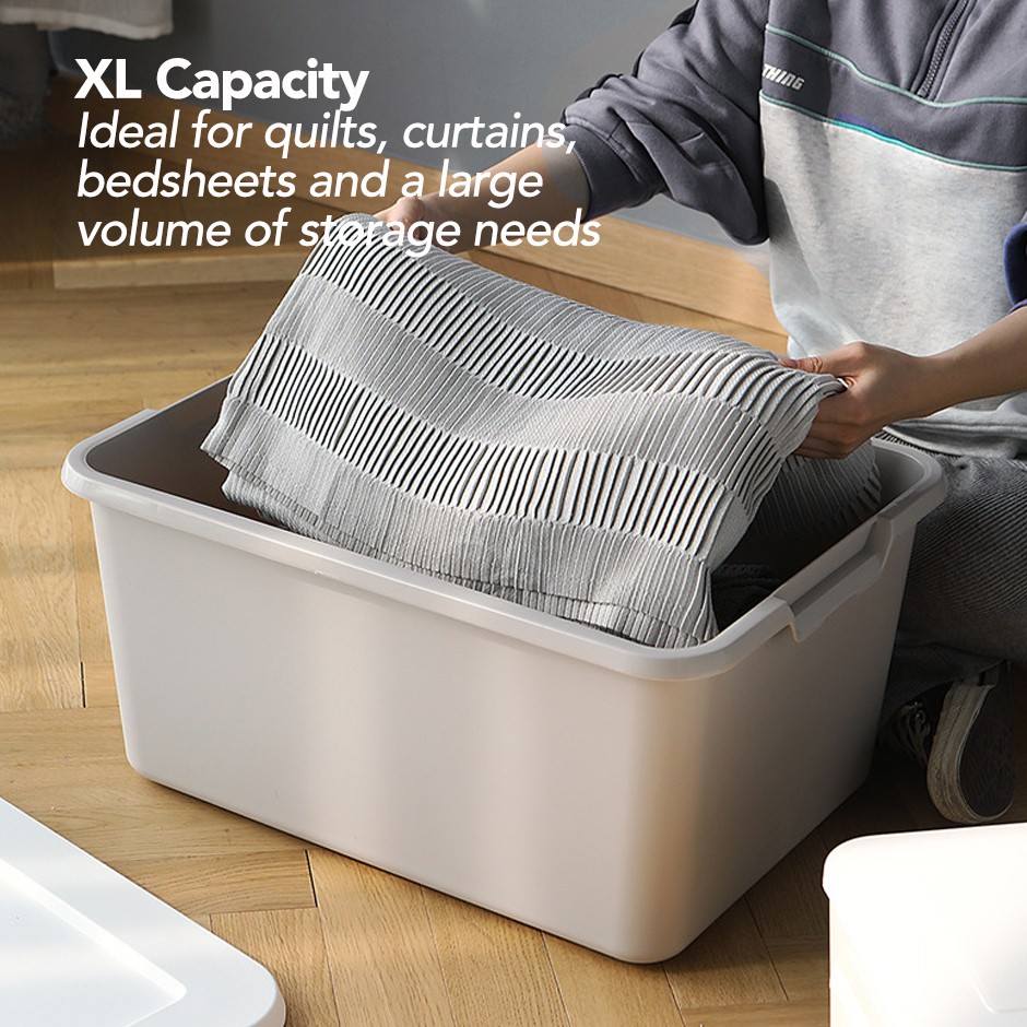 Japanese Minimalist Stackable Storage Boxes in Assorted Sizes | Shopee ...