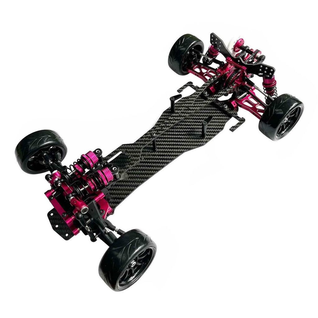 Alloy & Carbon Fiber Chassis Sakura D5S Frame Kit Remodel Belt Drive 1 /10 RWD Drift Car D5SRWD ...