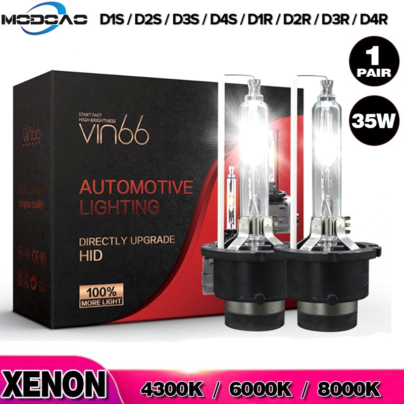 Car headlight 2pcs D1S D2S D3S D4S 4300K 6000K 8000K 35W xenon headlight bulb D1R D2R D3R D4R ...