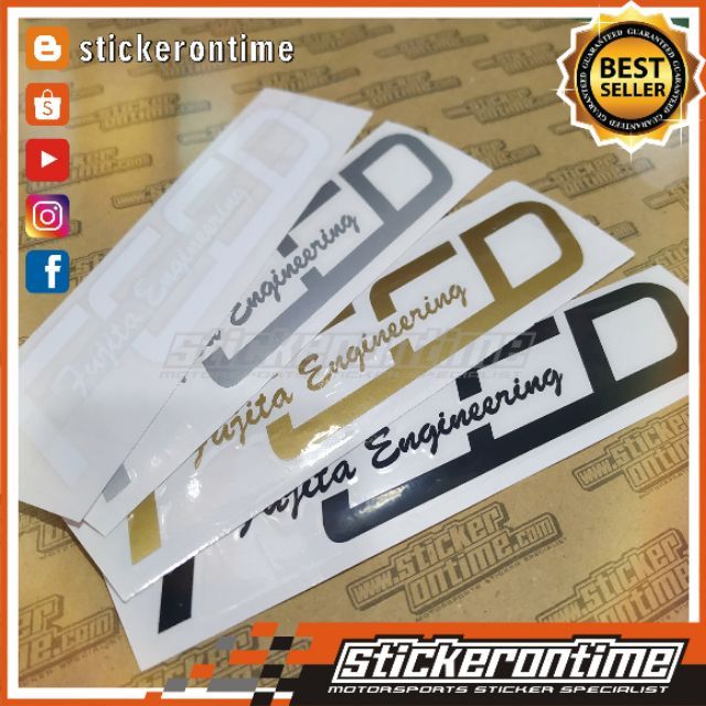 FEED Fujita Car Sticker Cutting myvi evo gtr almera vios city | Shopee ...