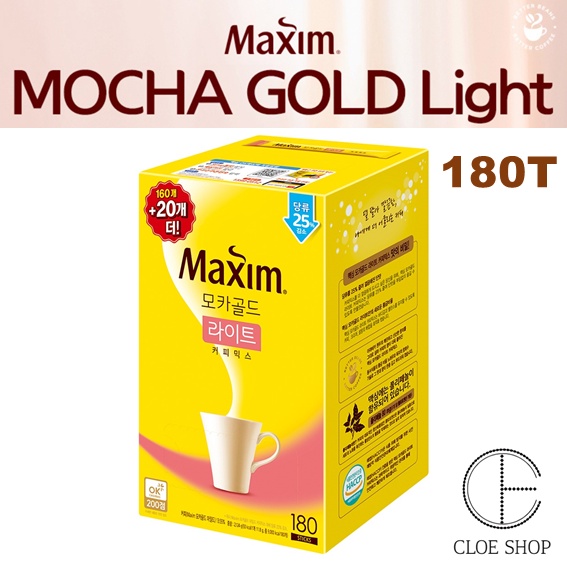 Maxim Mocha Gold Light Coffee Mix 180T(160T+20T) | Shopee Singapore