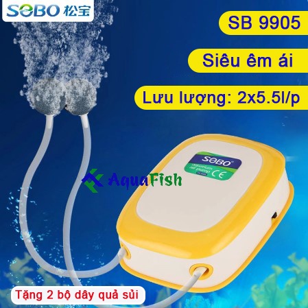 OXY Sobo SB 9905 2-nozzle fish tank oxygen generator, 1 Sobo SB 9903 ...