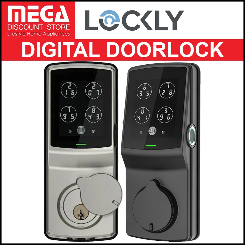 LOCKLY PGD728FSN | PGD728FMB SECUREPLUS DEADBOLT DIGITAL DOOR LOCK ...
