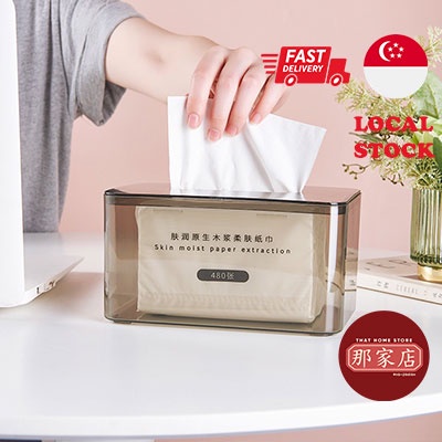 Nordic Transparent Tissue Box, Minimalist | Shopee Singapore