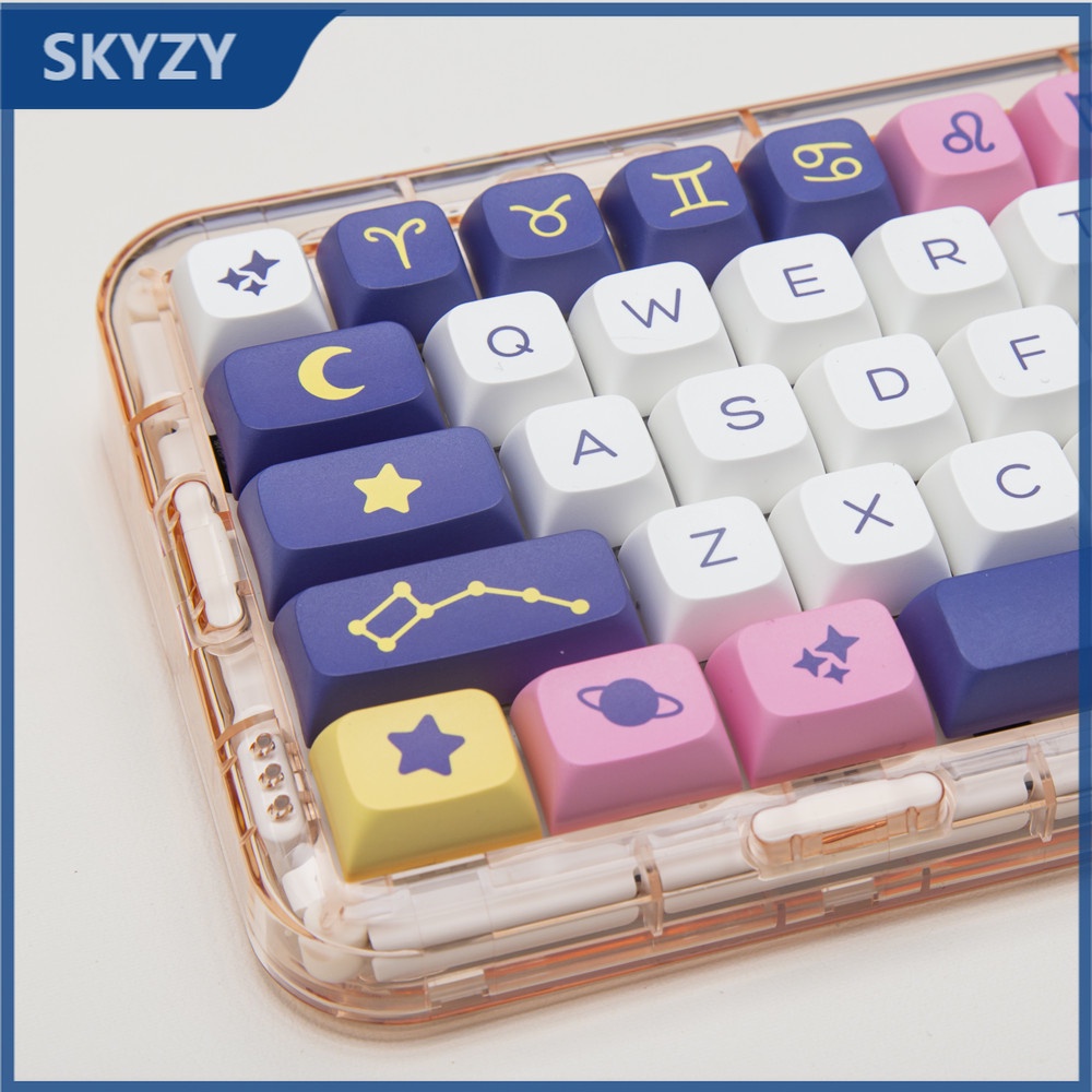 132 Keys Astrology Keycaps XDA Profile Constellation Space PBT Dye Sub ...