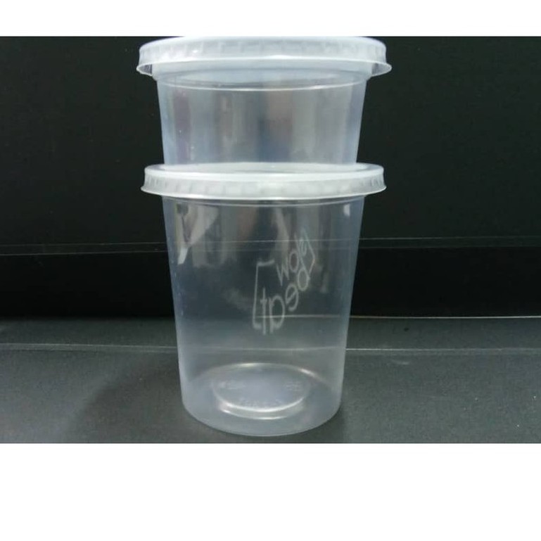 Food Storage Plastic Containers 4oz / 8oz 100pcs (Bekas Dadih) | Shopee ...