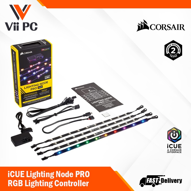 CORSAIR Lighting Node PRO - RGB Lighting Controller,Black | Shopee ...