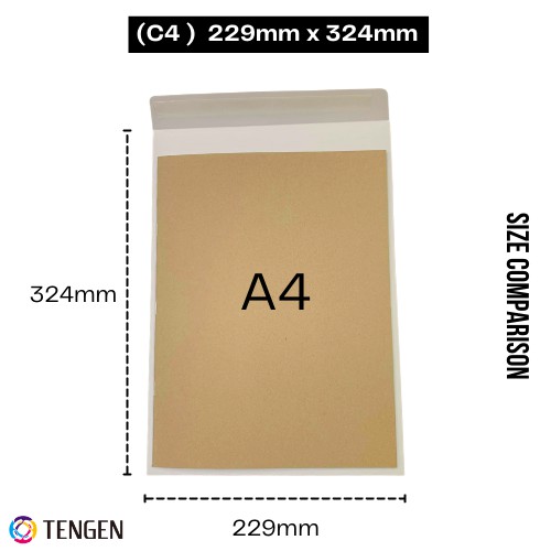 [SG] (C4, C5, C6, DL) White Envelope/ Size C Envelope/ Paper Envelope ...