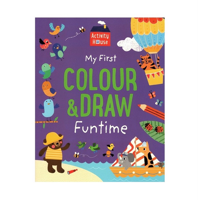 My First Colour & Draw Funtime Colouring Book For Kids With Fun ...