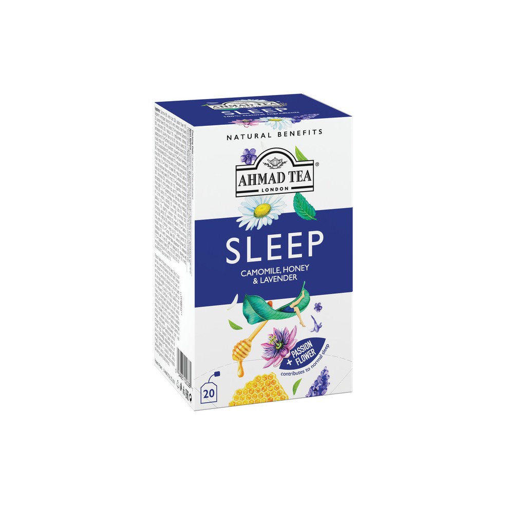 Ahmad Tea Natural Benefits: Camomile, Honey & Lavender "Sleep" Infusion ...