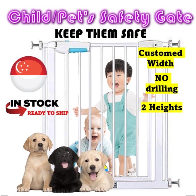 75cm Tall Authentic Children's Safety Barrier Gate Swing Door Toddler ...