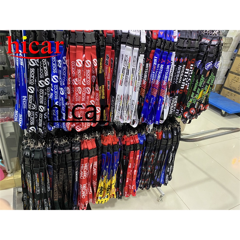 JDM Style Racing Lanyard Key Mobile ID Card Hanging Strap Refitting ...