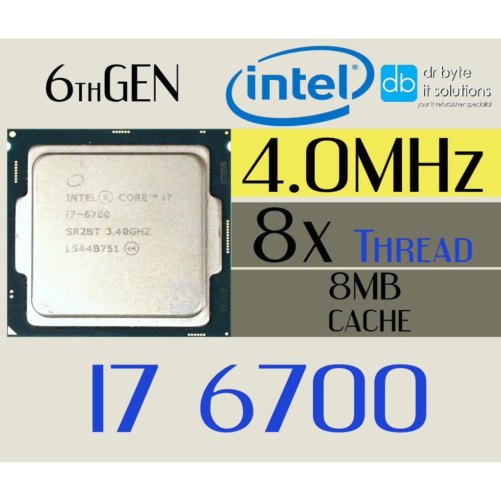 Intel CoreTM i7-6700 Processor 8M Cache, up to 4.00 GHz - Used | Shopee ...