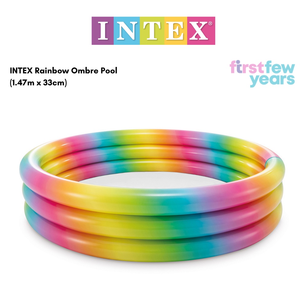 INTEX Rainbow Ombre Pool (1.47m x 33cm) | Shopee Singapore