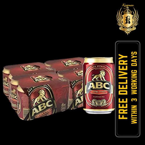 ABC Extra Stout Can 24 x 323ml (BBD: May 2023) | Shopee Singapore