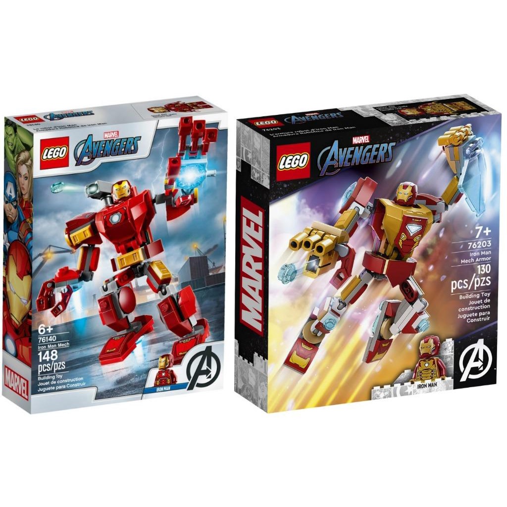 [qkqk] LEGO 76140 76203 Iron Man Mecha Marvel Heroes Series | Shopee ...