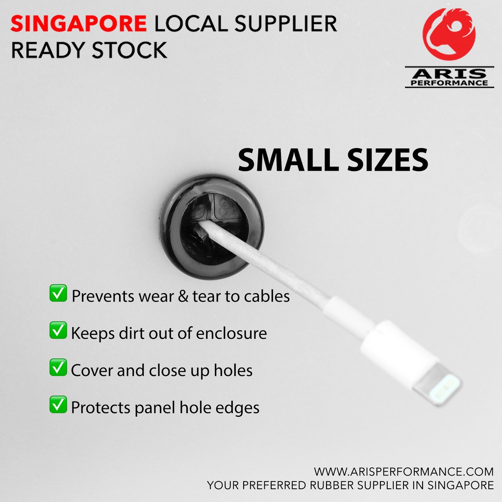 Small Rubber Hole Cover For Wire Cable Bush Blind Grommet, 5 Pieces Per ...