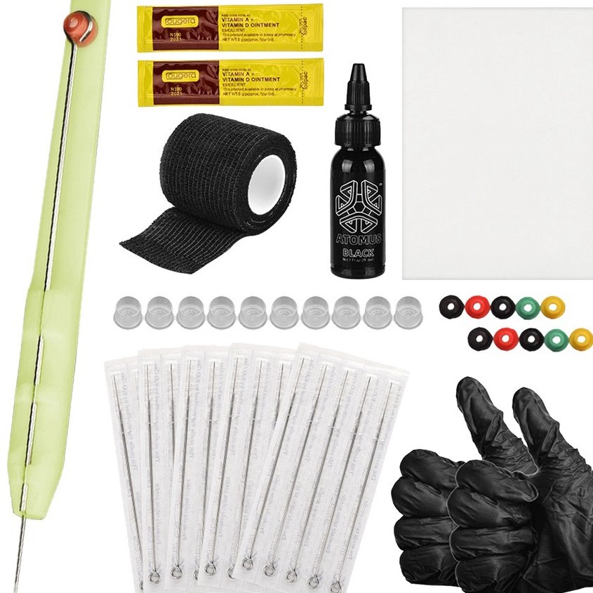 [ Computing Shop] Hand Poke Pen with 25 Including Black Ink | Shopee ...