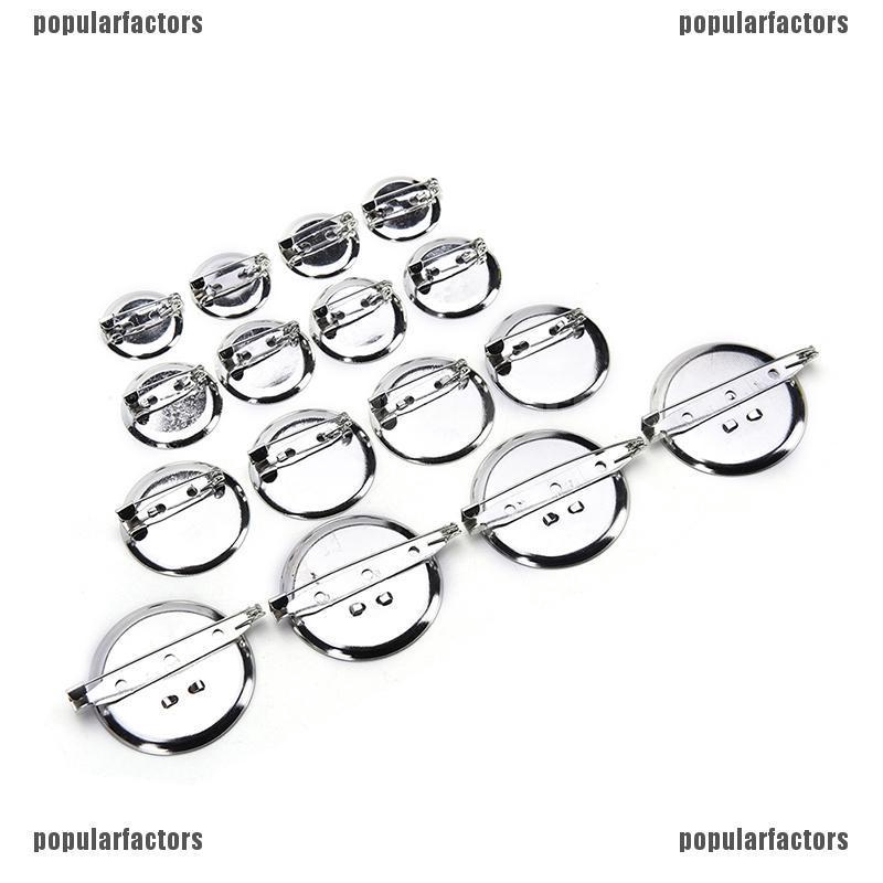 [Popular] 10pcs Silver Plated Back Brooch Pin Findings DIY Supply ...