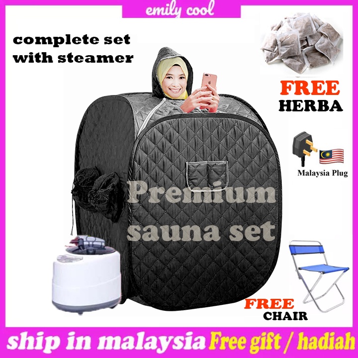[M'sia] Portable Steam Sauna Foldable Tent Personal Skin Beauty Health ...