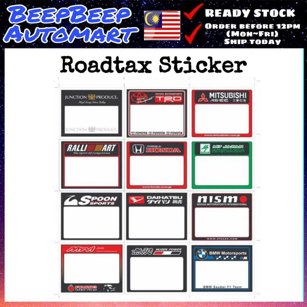 High Quality Car Road Tax Roadtax Sticker Universal Daihatsu Ralli Art ...