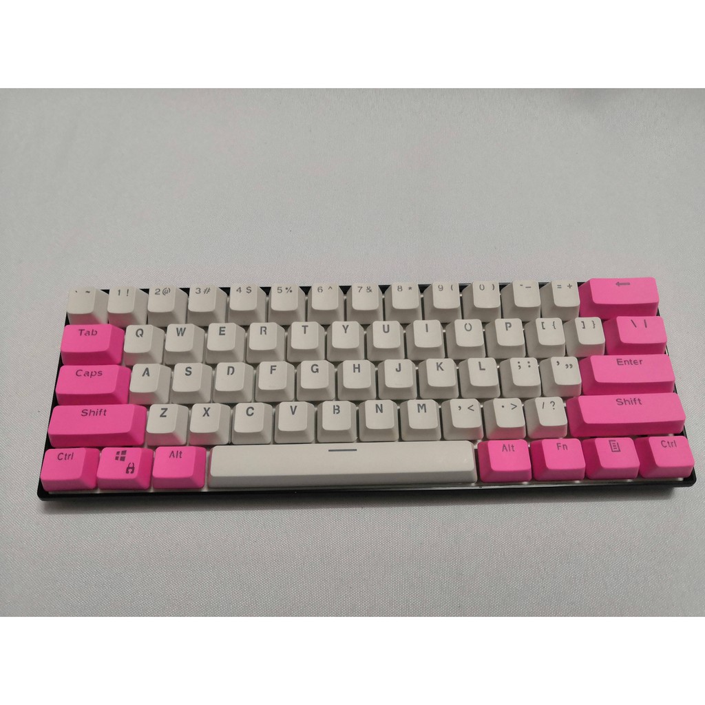 (Keycaps Only Sold)RK 61 Black white PBT Material OEM Profile Backlit ...
