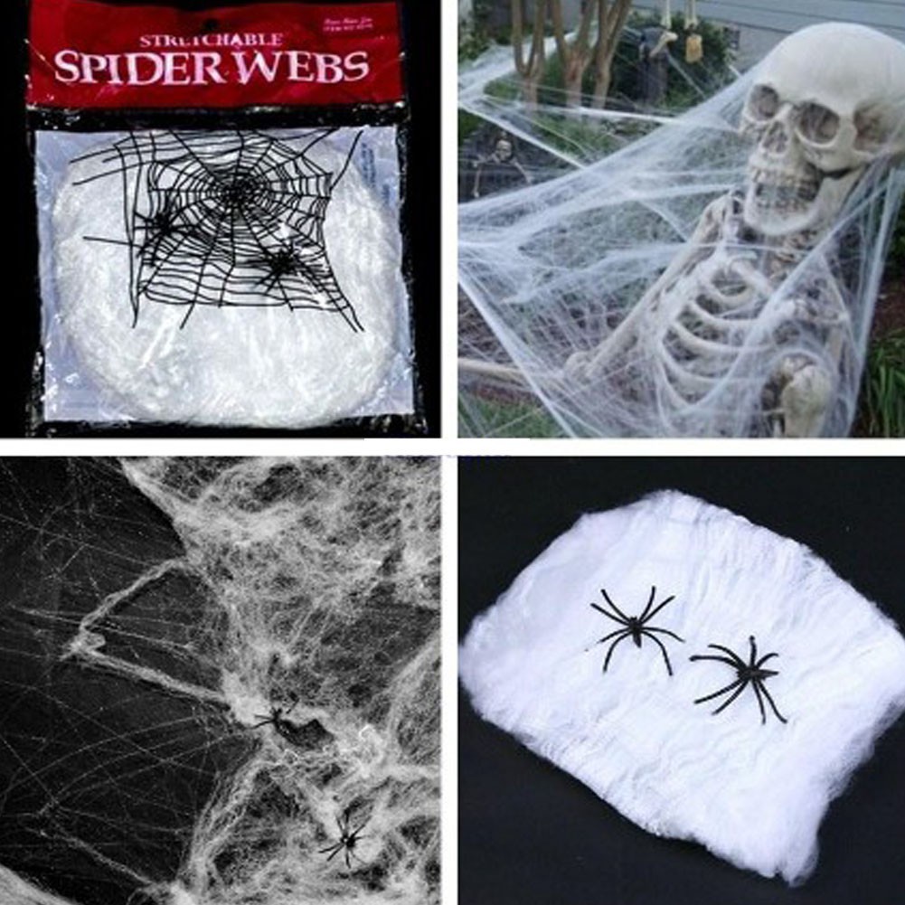 Spider Web Cobweb Prop Home Bar Party Supply Halloween Festival Decor ...