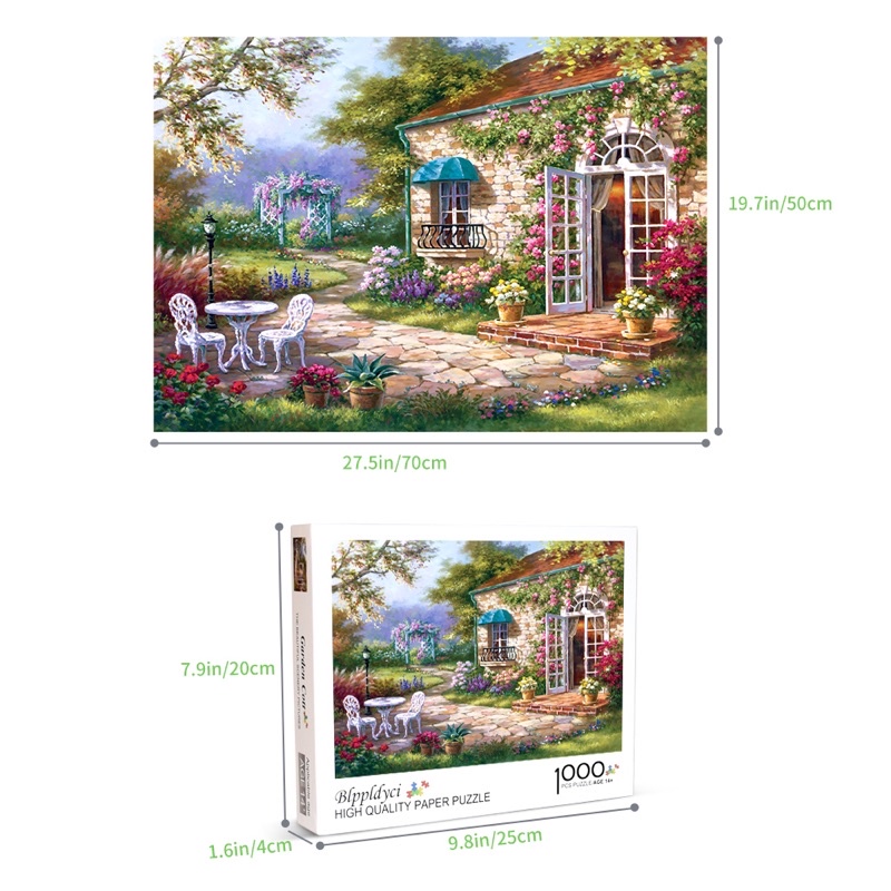 Huadada 500/1000 Pcs Piece Pieces Adult Jigsaw Puzzle 1000 Pieces ...