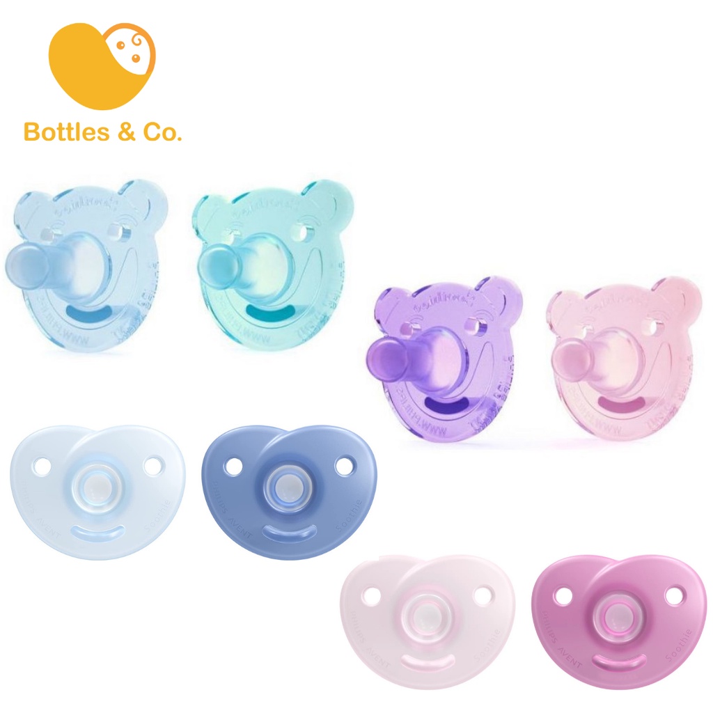 Philips AVENT Soothie Pacifier 0-3m/3m+, 2pcs | Shopee Singapore