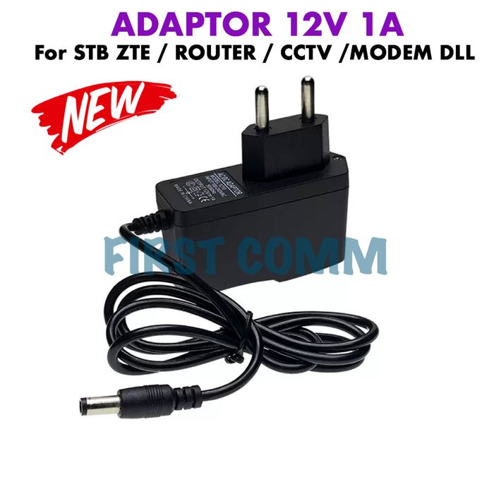 Adapter STB ZTE CCTV ROUTER MODEM 12V 1A POWER SUPPLY | Shopee Singapore